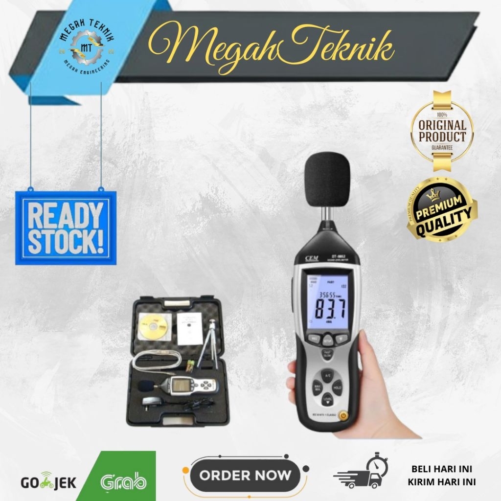 Jual Sound Level Meter CEM Instruments DT-8852 Data Logger DT8852 ...