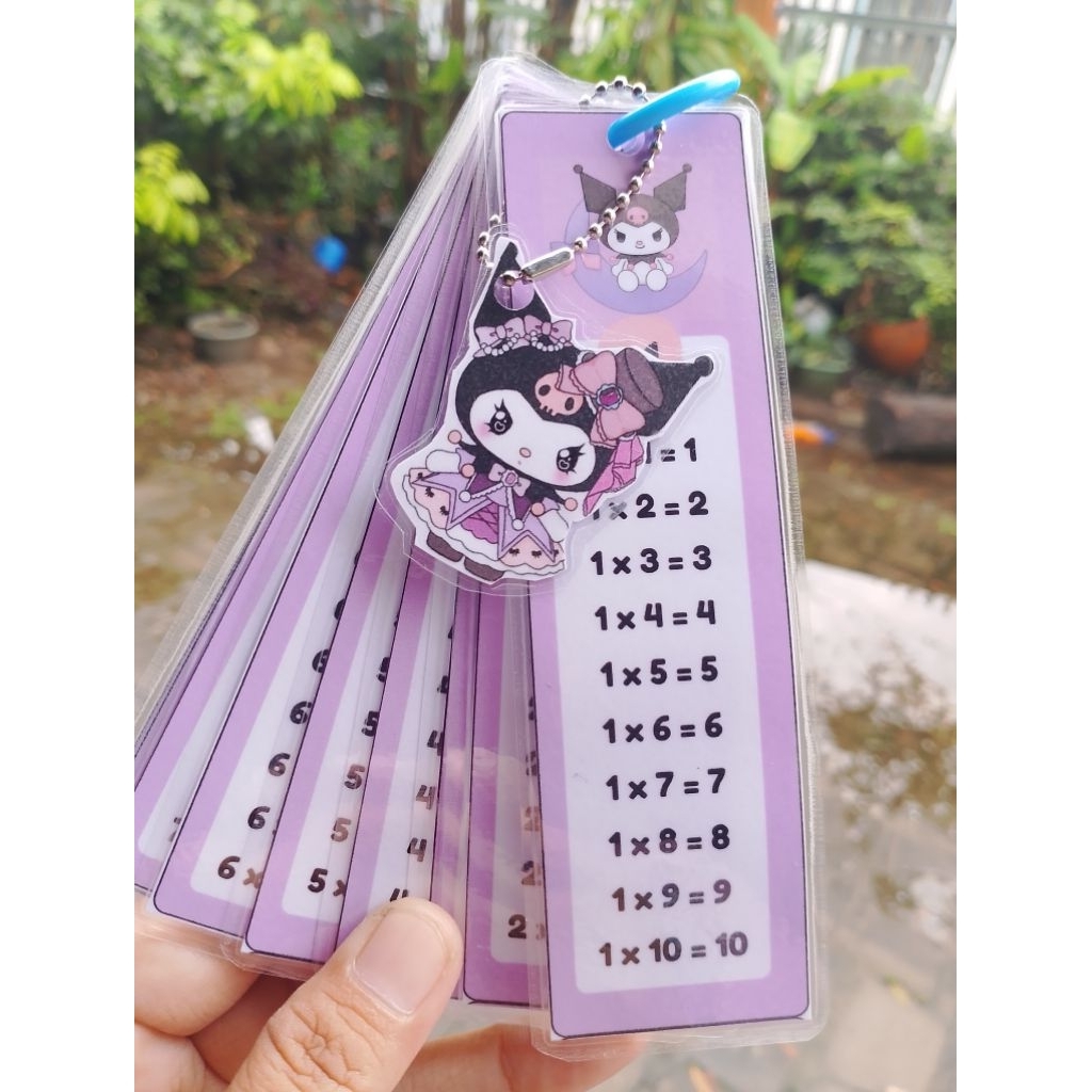 Jual Flashcard Perkalian 1-10 Motif Kuromi | Shopee Indonesia