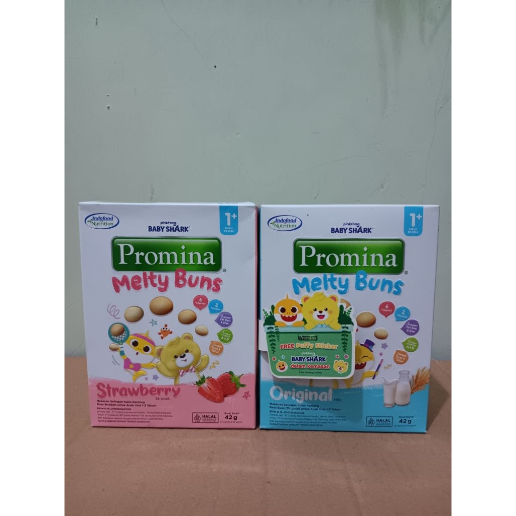 Jual Promina melty buns original dan strawberry 42gr | Shopee Indonesia