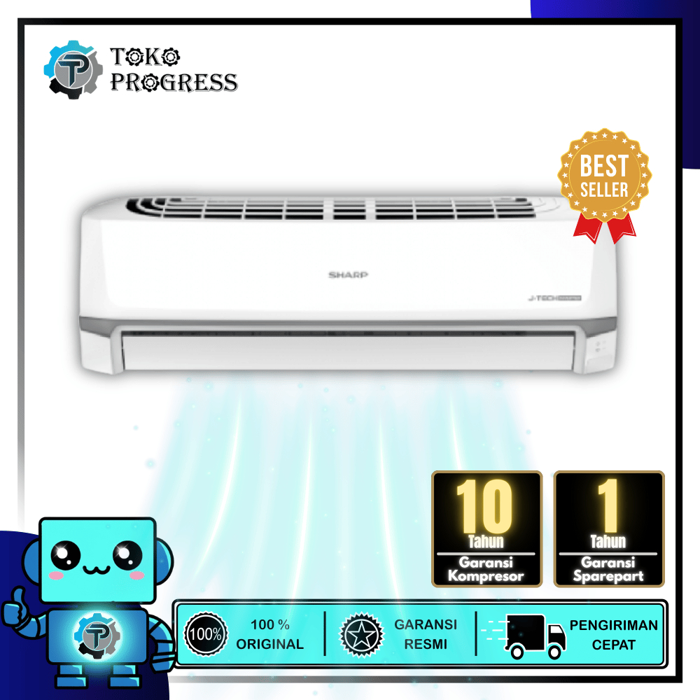 Jual AC SHARP 2 PK AH-X18ZY J-TECH INVERTER | Shopee Indonesia