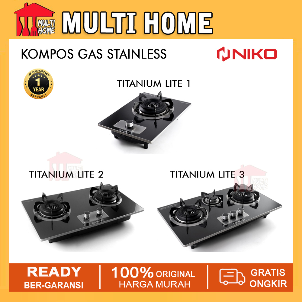 Jual NIKO Kompor Gas Tanam Bahan Stainless Steel - Niko Titanium Lite 1 ...