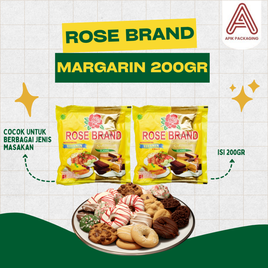 Jual Rose Brand Margarine Krim 200gr Ekonomis Bakery | Shopee Indonesia
