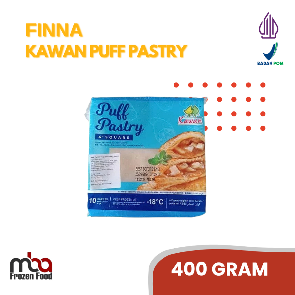 Jual FINNA Kawan Puff Pastry Square 4 inch (10 lembar) 400 Gram /Kulit ...