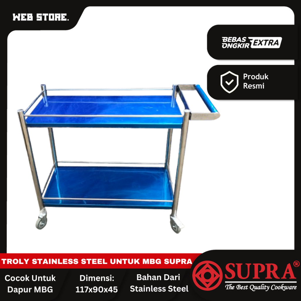 Jual Troley Service Makanan Untuk Dapur MBG Troly Restoran Troley ...