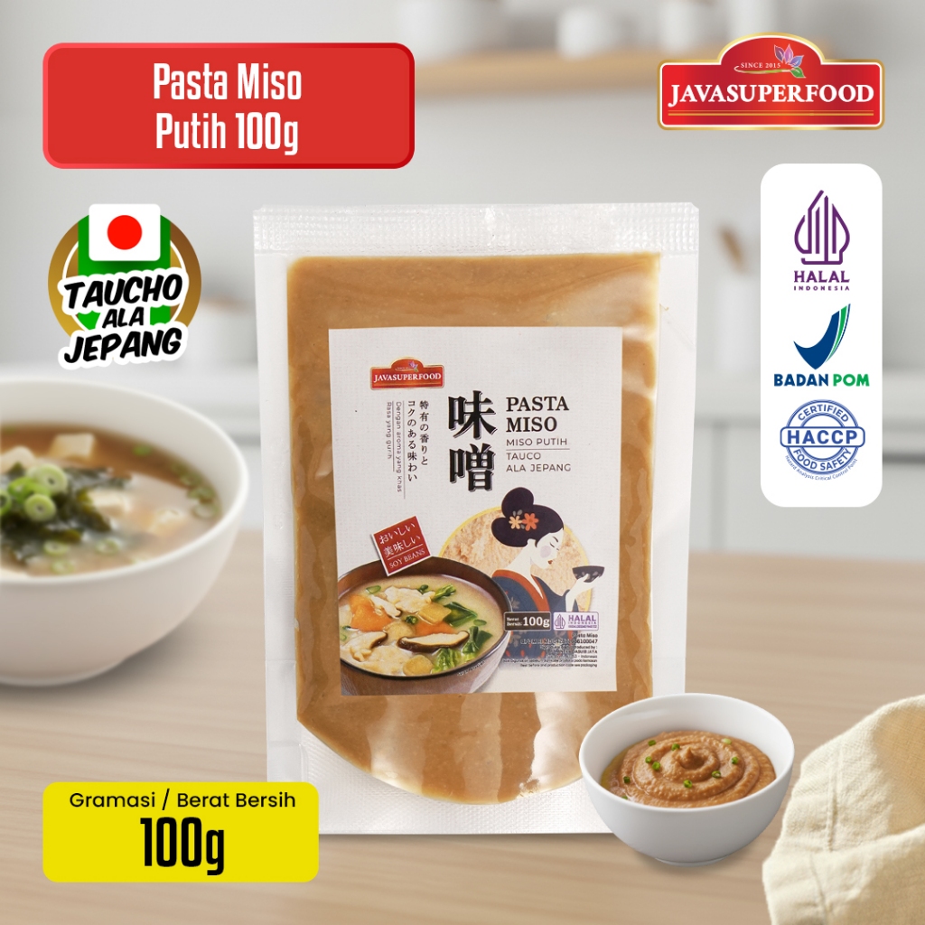 Jual (HALAL) PASTA MISO PUTIH JAVA SUPER FOOD 100GR / TAUCO ALA JEPANG ...
