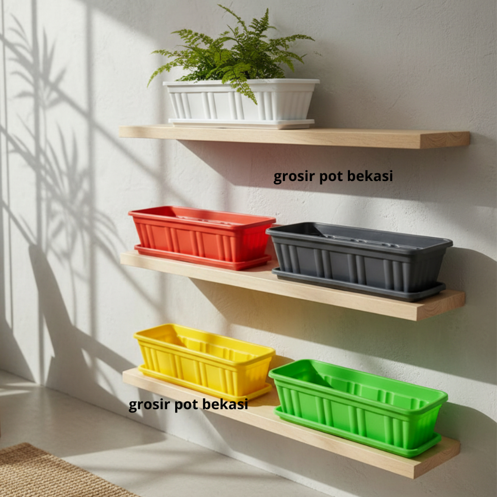 Jual 1 SET SEPAKET POT PANJANG ALPEN 50 + ALAS TATAKAN - POT PANJANG ...