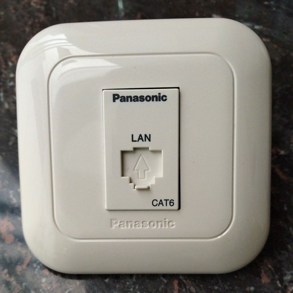 Jual Socket Outlet LAN Cat 6 RJ45 Panasonic (baru) | Shopee Indonesia