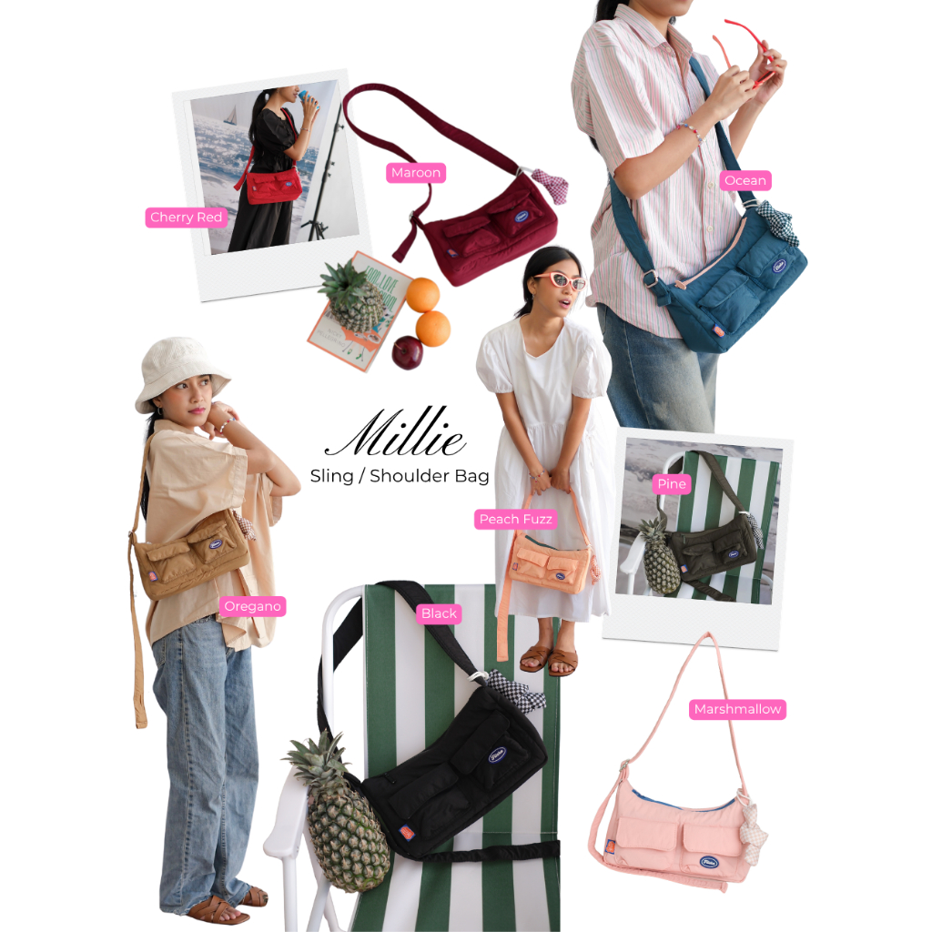 Jual FLICKA Millie Bag Tas Bahu Selempang Nylon Waterproof | Shopee ...
