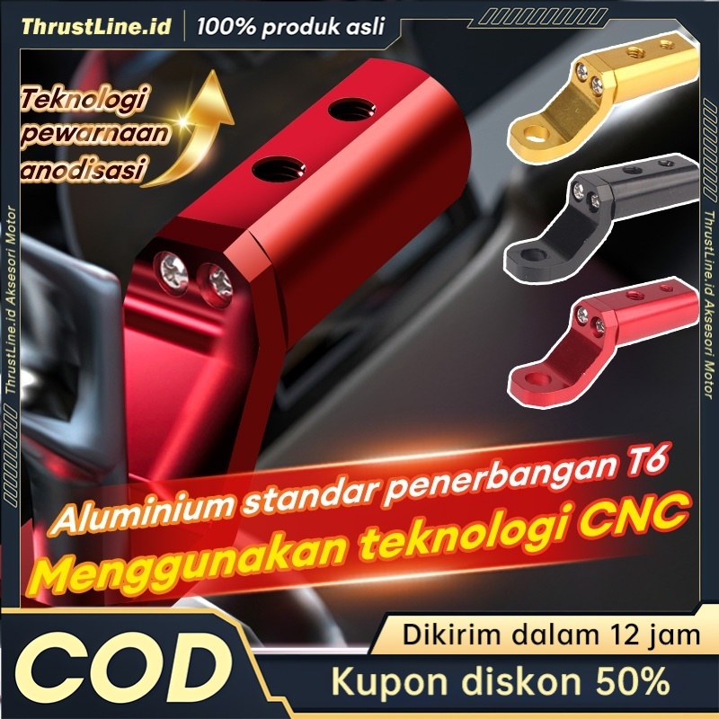 Jual ThrustLine bracket spion motoer Bracket Spion Polos Dengan Dudukan ...