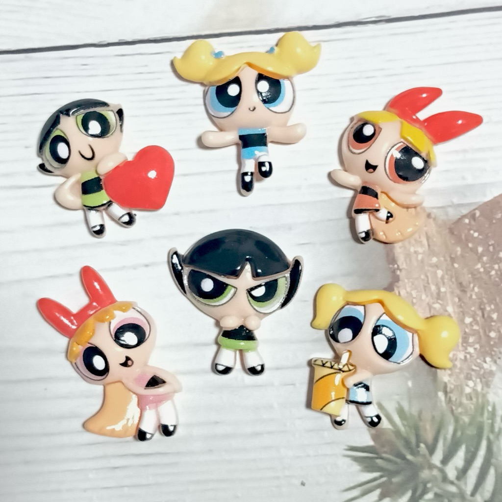 Jual 10 pcs Clay Powerpuff Girl Tanpa Lubang Mix | Shopee Indonesia