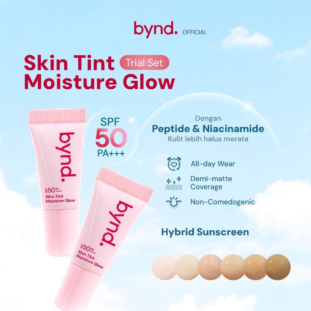 Jual [TRIAL SET] BYND Skin Tint Moisture Glow SPF50 PA+++ 2x3ml ...