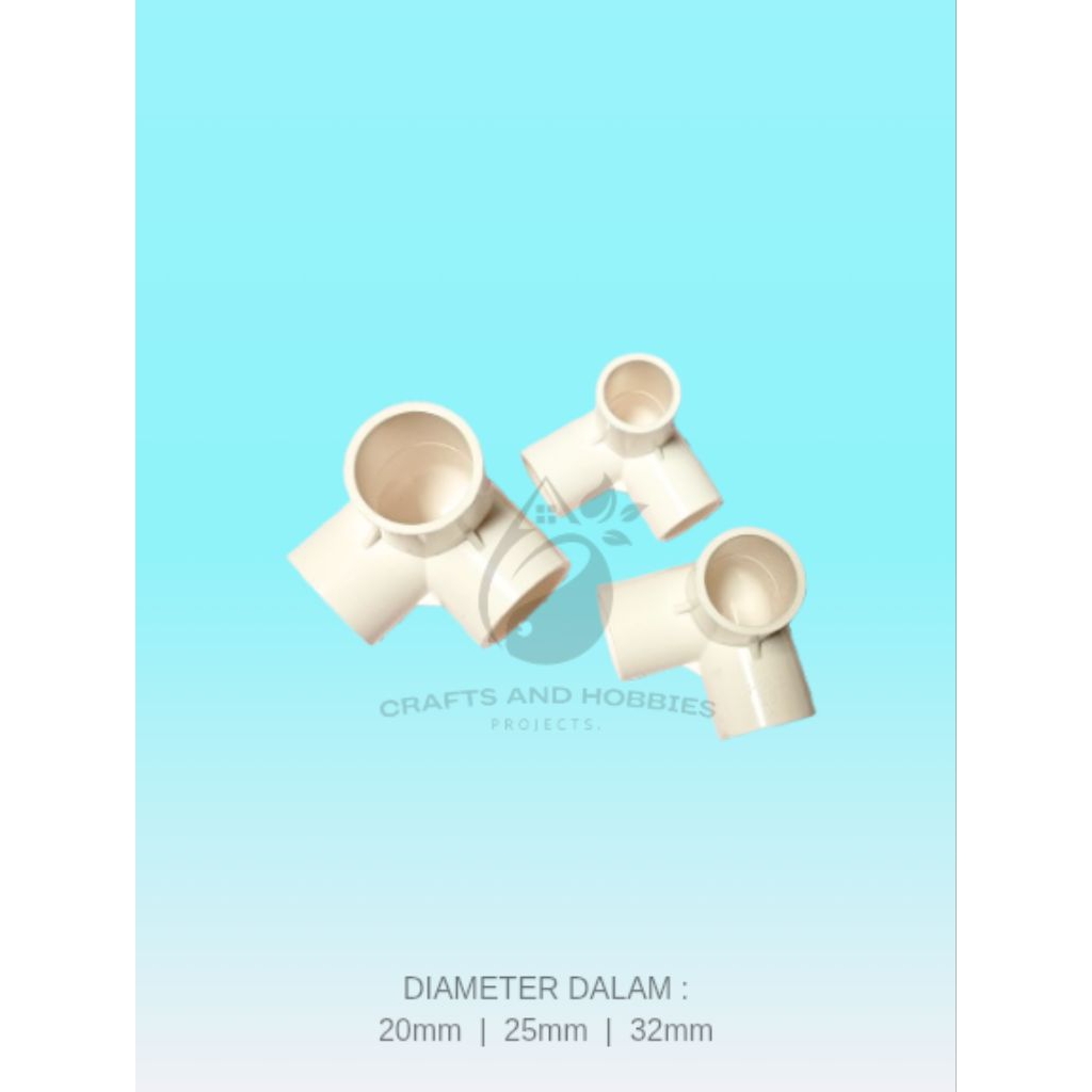 Jual 3WAY SAMBUNGAN U-PVC - sambungan cabang 3 - 32mm | Shopee Indonesia