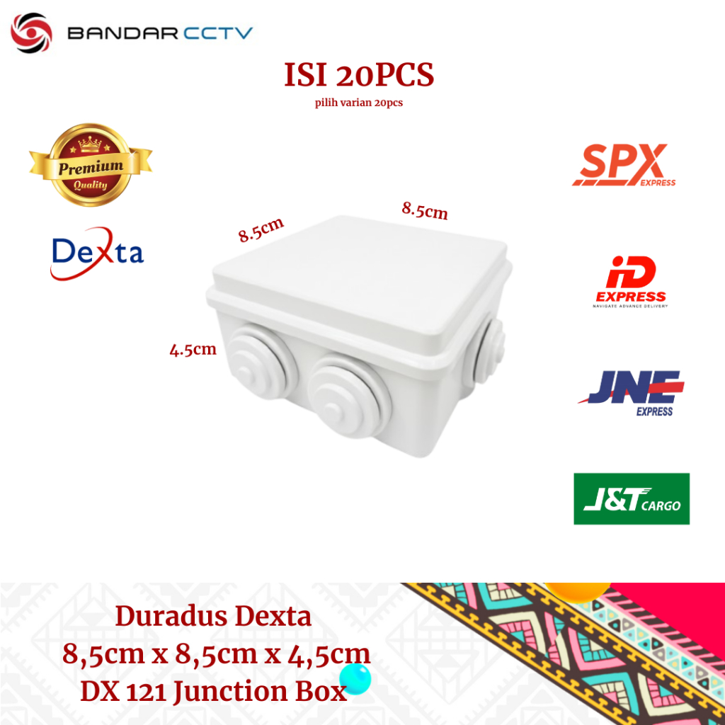 Jual Duradus Dexta DX 121 Junction Box Putih | Shopee Indonesia