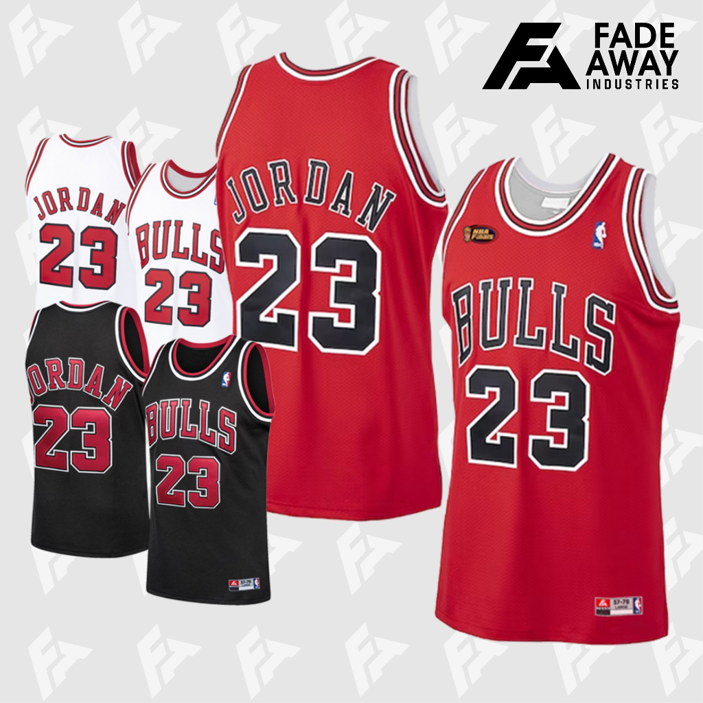 Jual BAJU JERSEY BASKET MICHAEL JORDAN #23 CHICAGO BULLS HITAM PUTIH ...