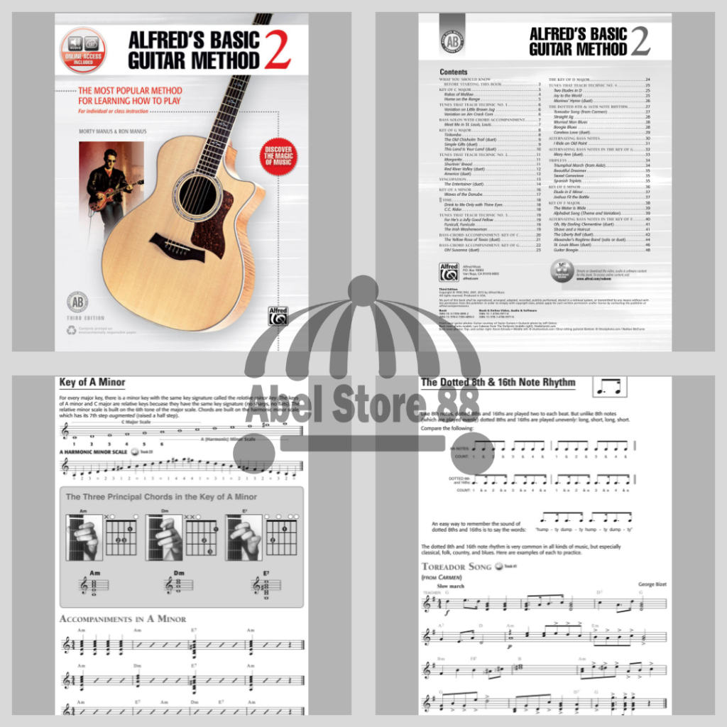 Jual Alfred Basic Guitar Method Book 1/2/3 - Buku Musik Metode Belajar ...