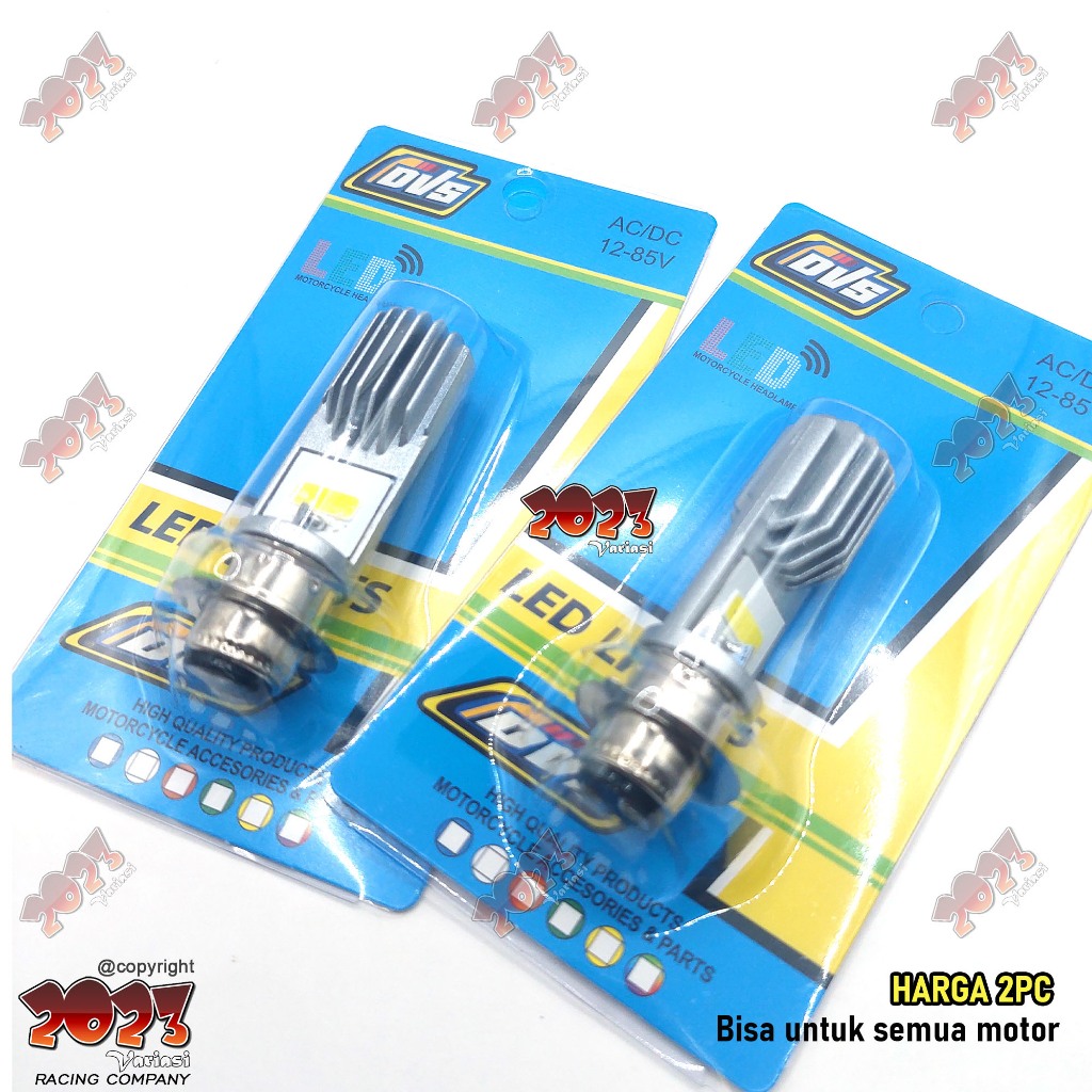 Jual lampu led 2 sisi lampu bohlam depan 2 pcs nyala putih pnp jupiter ...