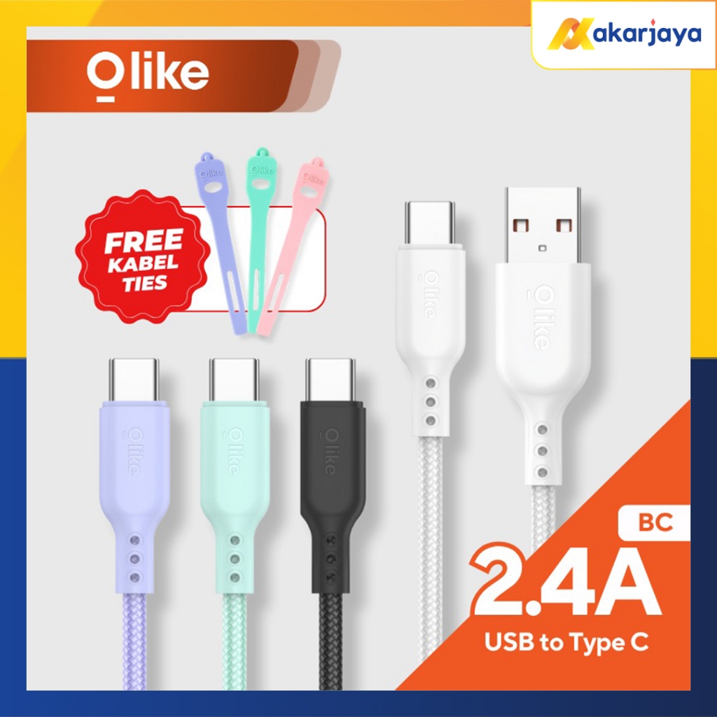 Jual Olike D309BC Cable Data Fast Charging USB to Type C Kabel Data ...