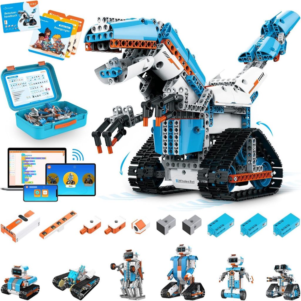 Jual WhalesBot D3 Pro 12-in-1 STEM Wecode Pad Coding Robot Kit for Kids ...