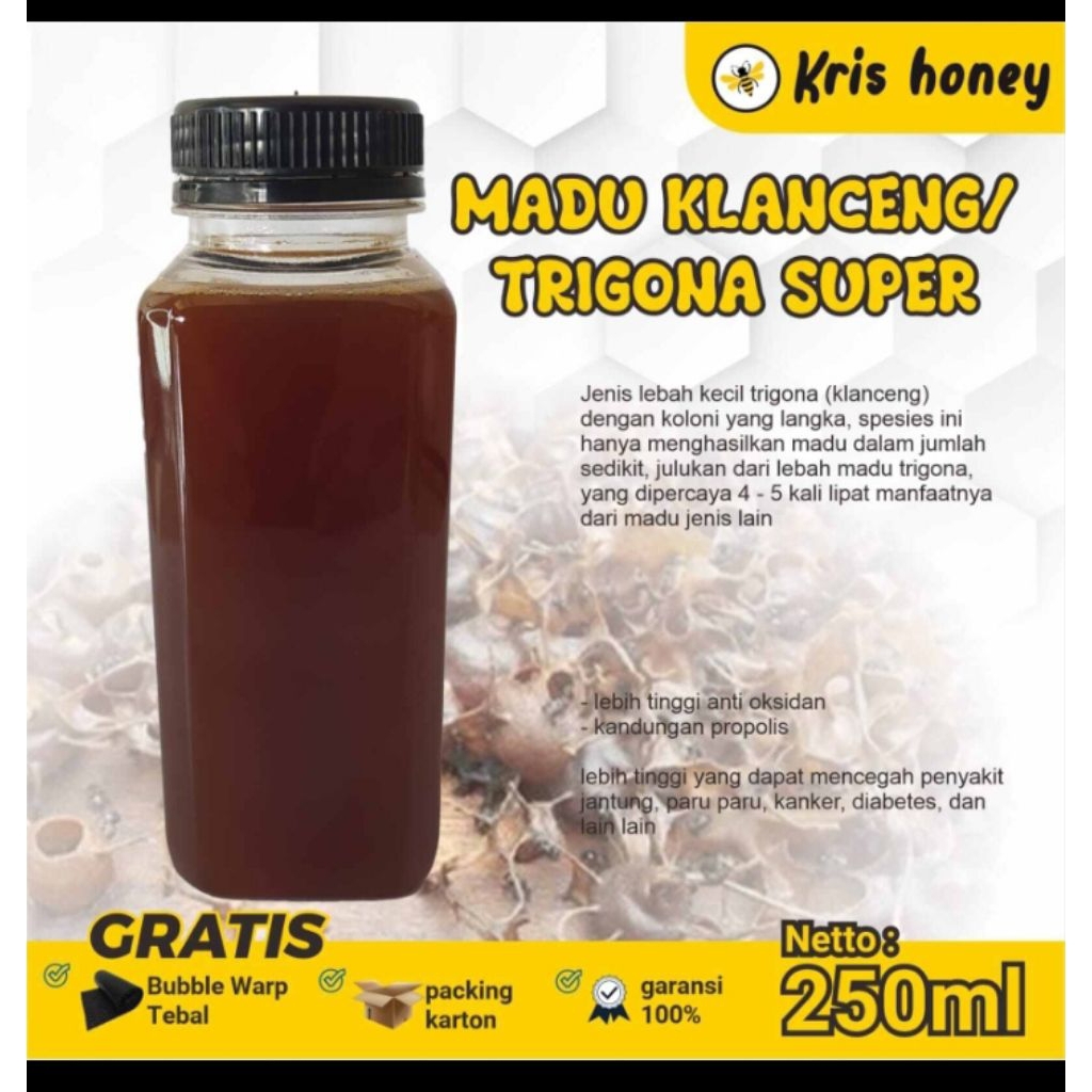 Jual Madu Klanceng Trigona Murni 250 ML/ Madu Asam urat...Madu klanceng ...
