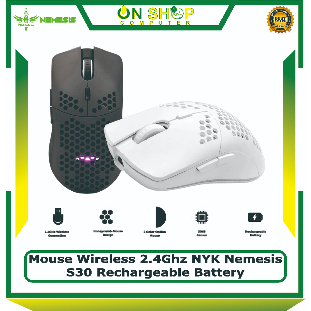 Jual NYK Nemesis S30 / S-30 Wireless Rechargeable Mouse Gaming | Shopee ...