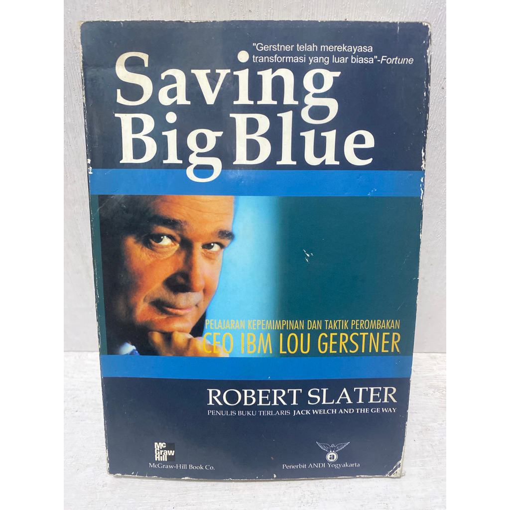 Jual Buku Original SAVING BIG BLUE CEO IBM LOU GERSTNER - ROBERT SLATER ...