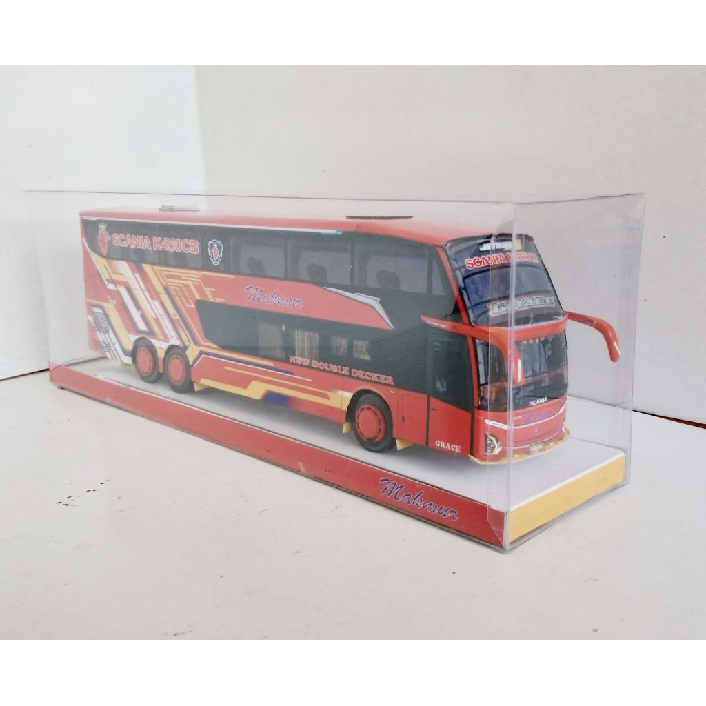 Jual Miniatur Bus Kertas PO Makmur, Skala 50, Bodi Jetbus5, Pakai kotak ...
