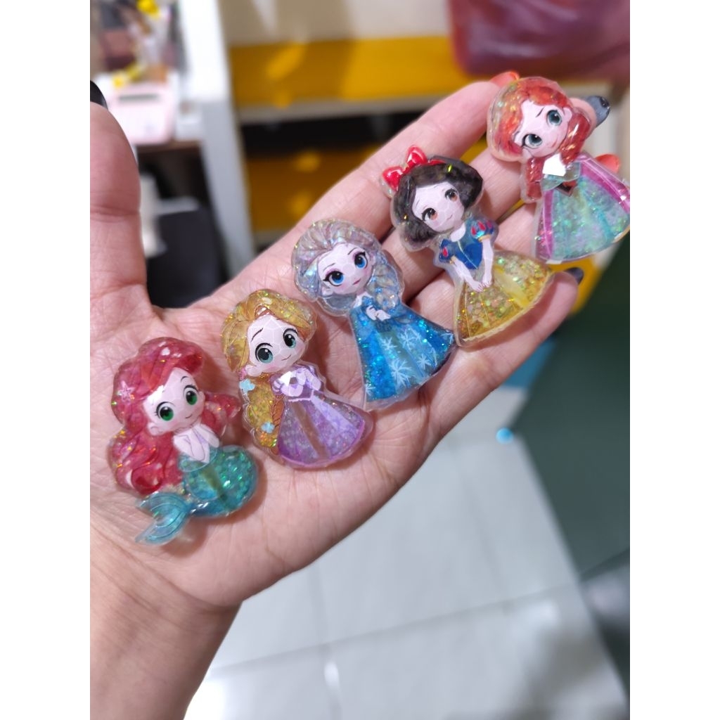 Jual Manik lubang tembus princess disney /Manik Akrilik acrylic bandul ...
