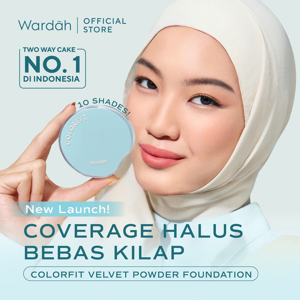 Jual WARDAH Colorfit Velvet Powder Foundation 11 g - Two Way Cake, Medium-to-High Coverage ...