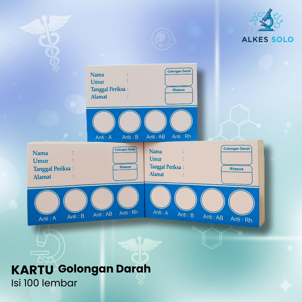 Jual Kartu Golongan Darah isi 100 pcs -Kartu Goldar isi 100 lembar ...