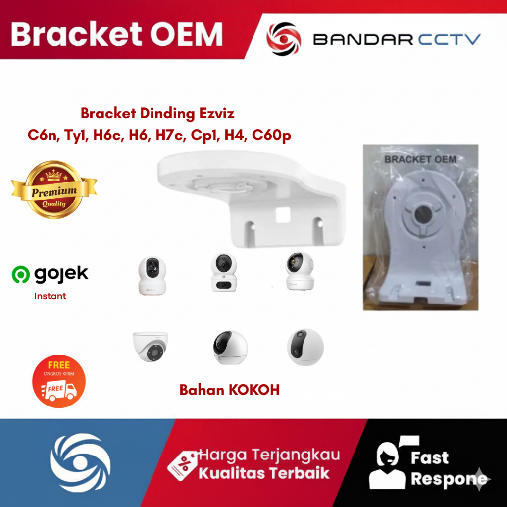 Jual Bracket Dinding Ezviz OEM Bracket C6N/TY1/H6/H6CPRO/H7C/CP1/C60P ...