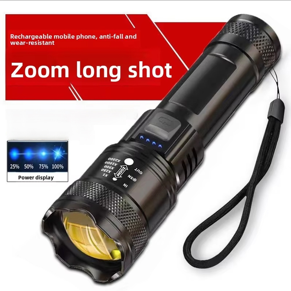 Jual Senter LED Super Terang Jarak Jauh Outdoor Waterproof USB ...