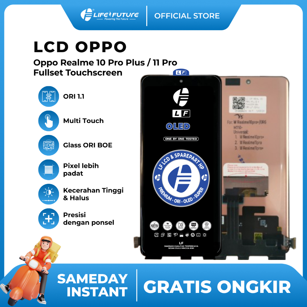 Jual LF - LCD Oppo Realme 10 Pro Plus / 11 Pro Fullset Touchscreen ...