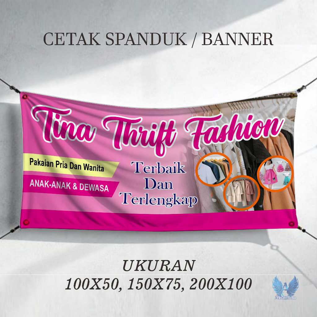 Jual Cetak Spanduk Banner FASHION TERBAIK Costom Desain | Shopee Indonesia