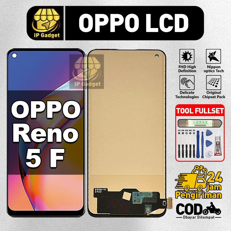 Jual LCD for OPPO Reno 5f Fullset Original-IPGadget LCD HP OPPO Reno 5f ...