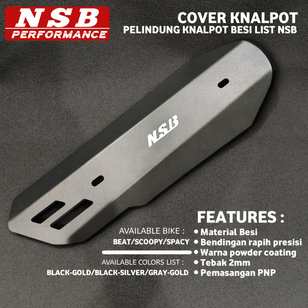 Jual Tameng Cover Tutup Knalpot beat bahan Besi Pnp Beat fi esp deluxe ...
