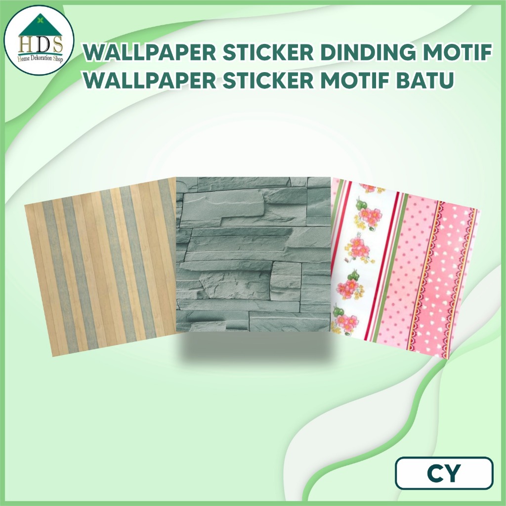 Jual Wallpaper Stiker Dinding 45 cm x 8 meter Motif Batu Alam CY1057 ...