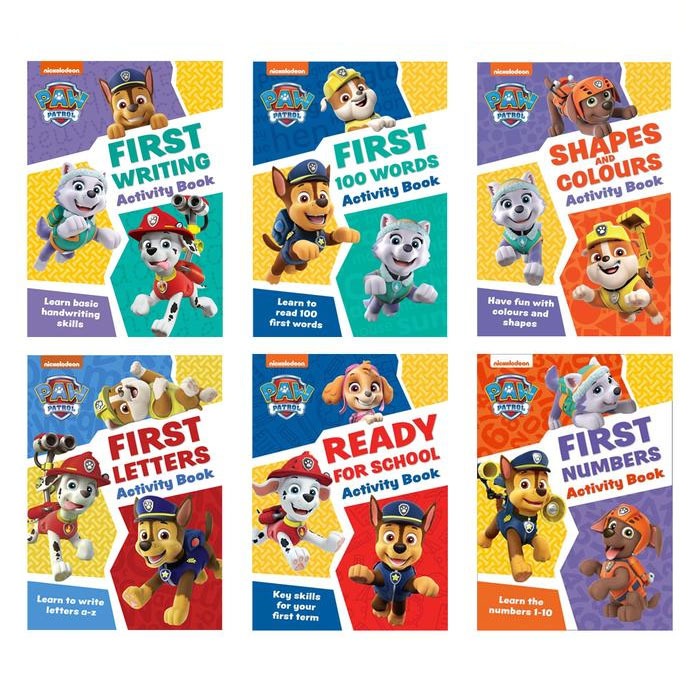 Jual Paw Patrol Get Set for School Activity Books First Letters Numbers ...