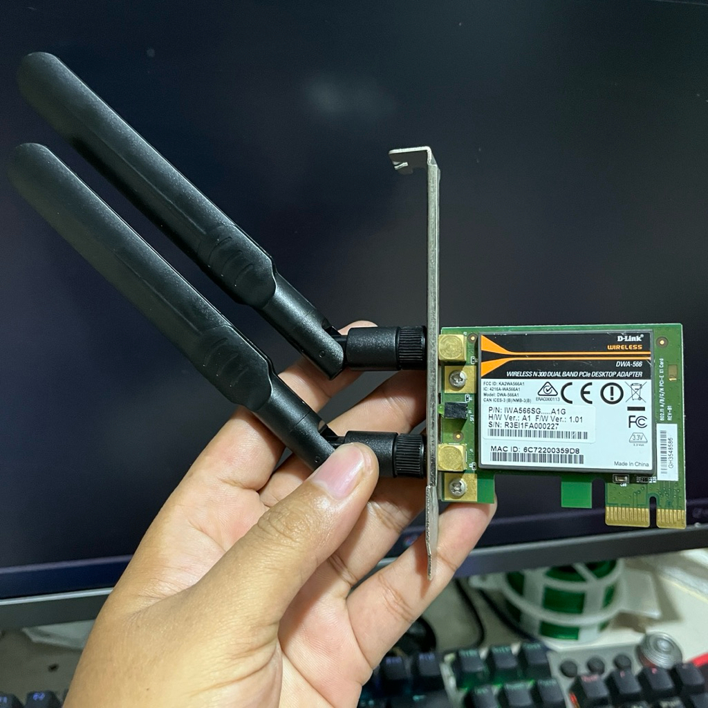 Jual WIFI PCI-E 1X D-LINK DWA-566 WIRELESS N300 DUAL BAND PCI-E DESKTOP ...