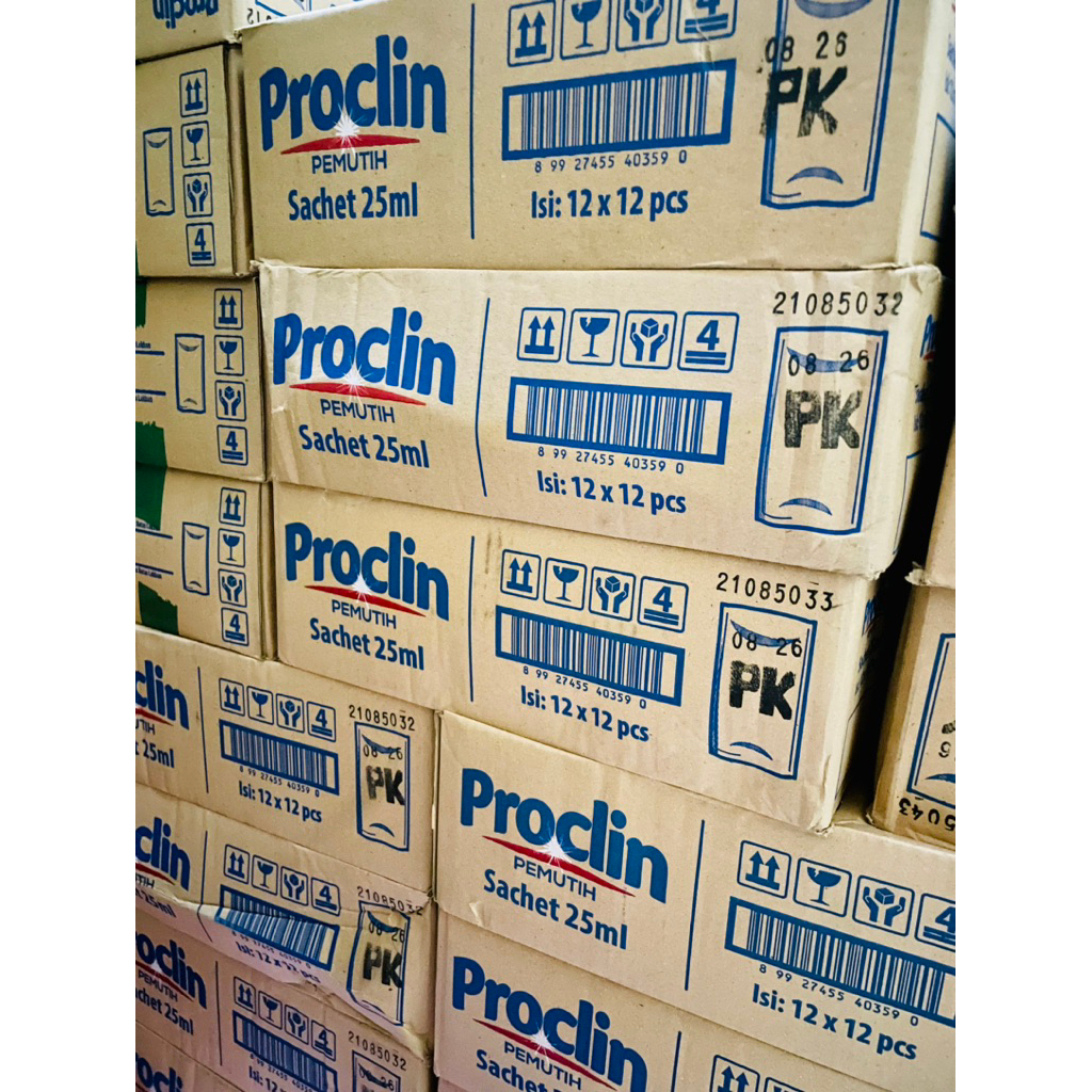 Jual Proclin Pemutih Sachet 25ml dijual Per 1 Dus | Shopee Indonesia