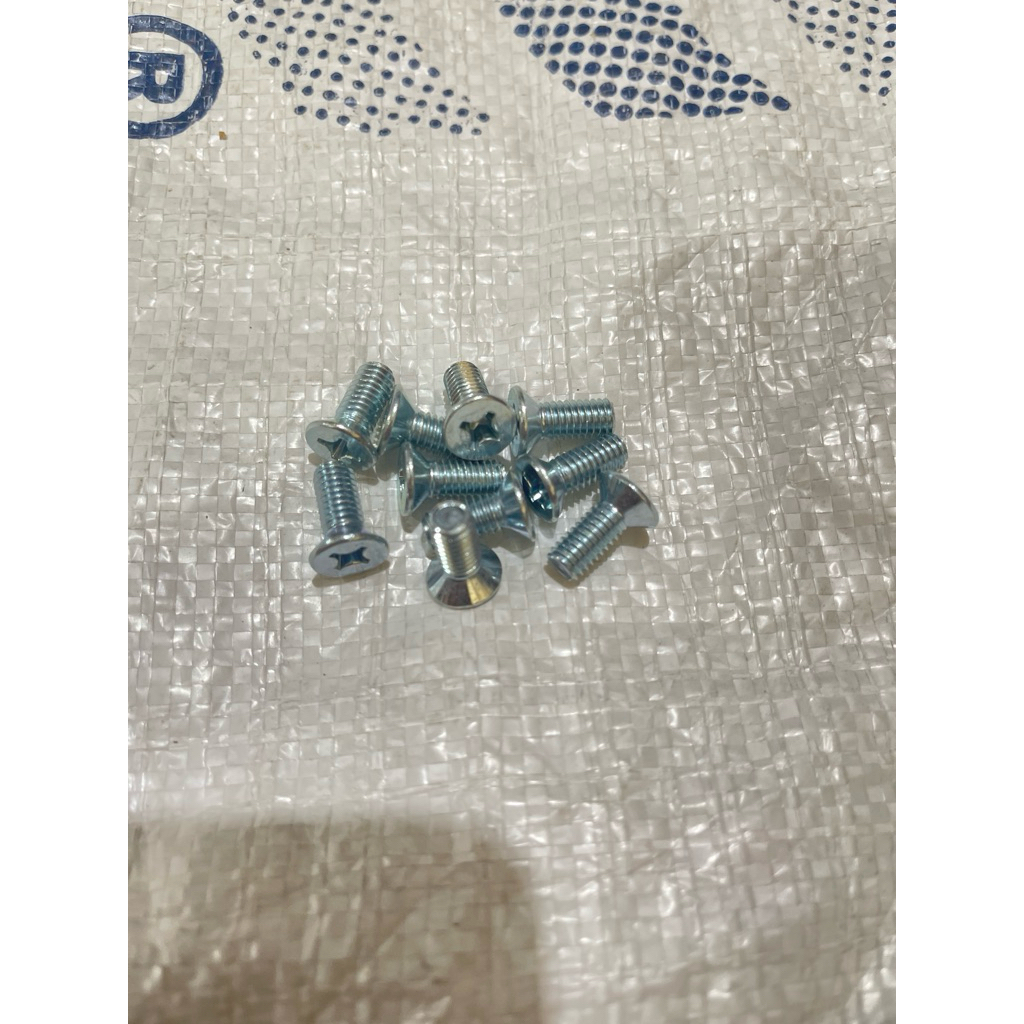 Jual Baut JF 6 x 15 / Baut Obeng Plus KEPALA RATA / Baut JF M6 | Shopee ...