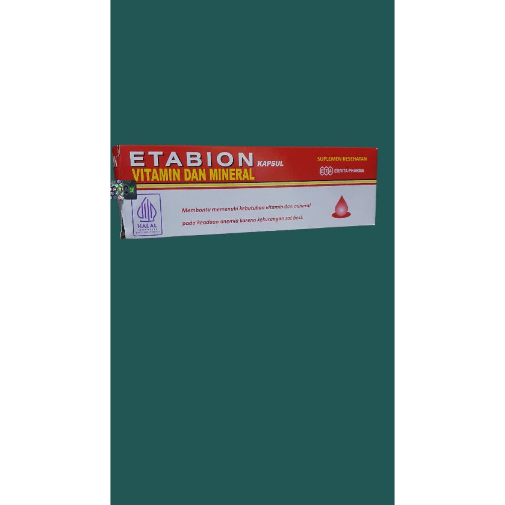 Jual Etabion Multivatamin dan zat besi penambah darah 1 strip isi 10 ...