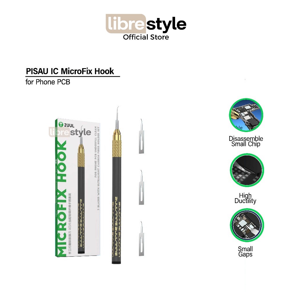 Jual 2UUL DA12 PISAU IC MICROFIX HOOK ORIGINAL – ALAT PEMBERSIH ...