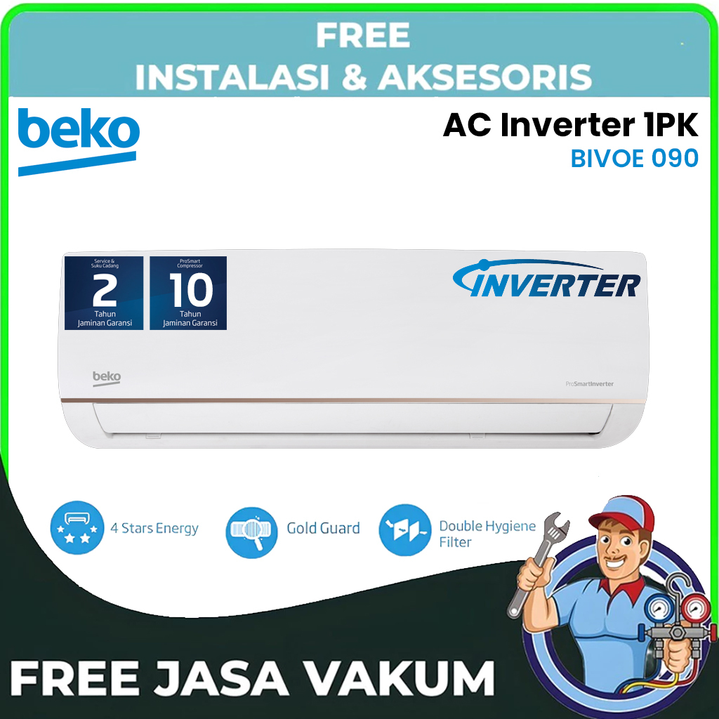 Jual [ KUALITAS EROPA TURKI] AC BEKO INVERTER 1 PK LOW WATT R32 BIVIO ...