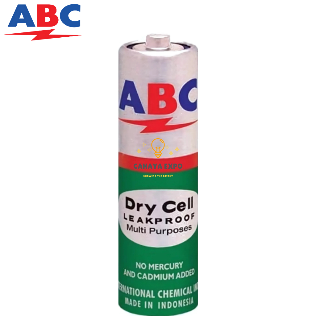 Jual ABC Carbon Zinc Battery Baterai Dry Cell Ukuran AA A2 Size R6C 1,5 ...