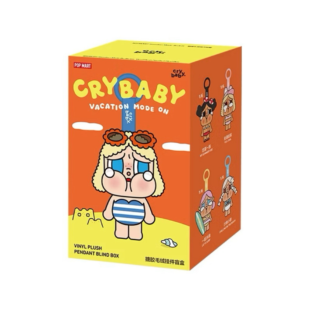 Jual Pop Mart Crybaby Vacation Mode On Series Vinyl Plush Pendant Blind ...