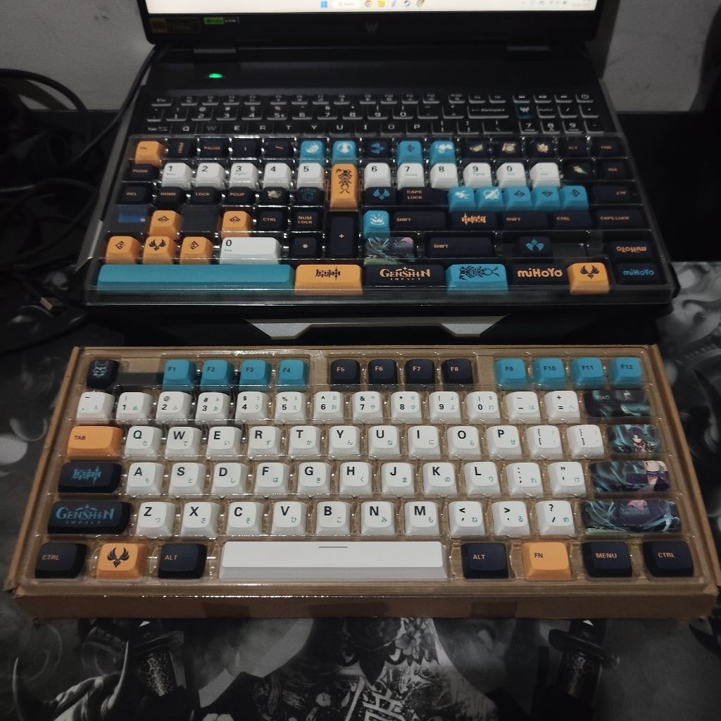 Jual Keycaps Genshin Impact Xiao PBT 140 Keys XDA PROFILE | Shopee ...