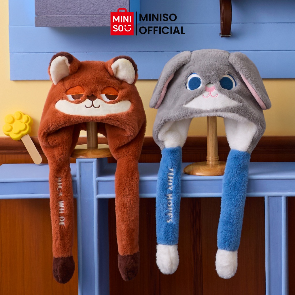 Jual MINISO X Disney Zootopia Collection Hat with Moving Ears Topi Lucu ...