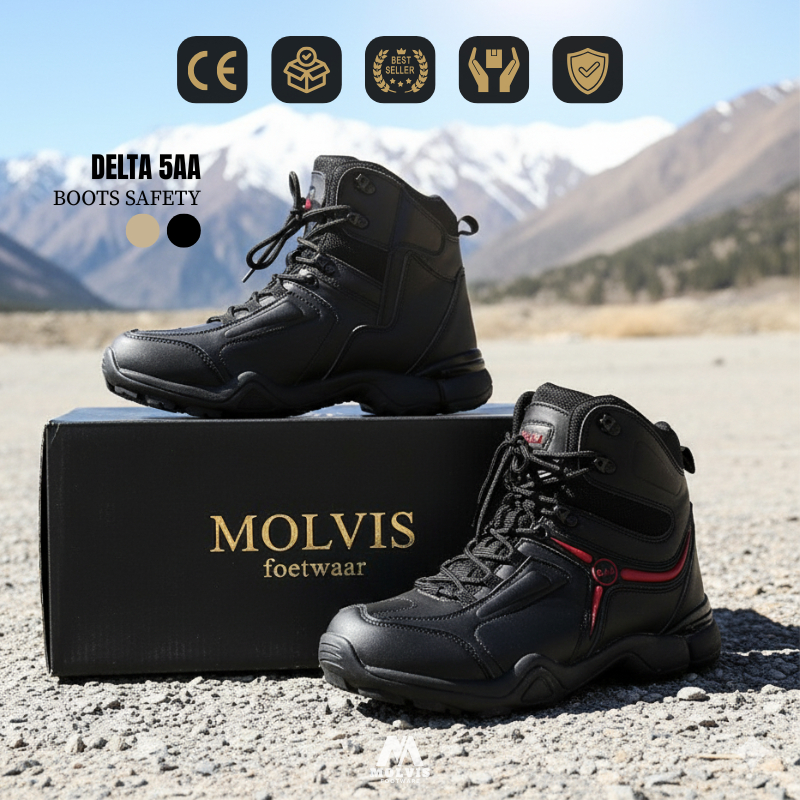 Jual Sepatu Safety Pria Delta 5AA Tactical Boots PDL 6Inc Ujung Besi ...