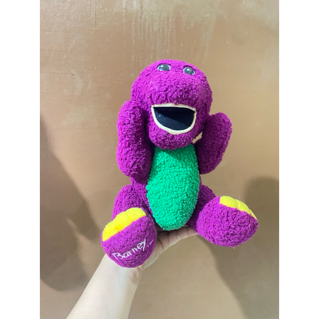 Jual Boneka Karakter Barney Artikulasi size 30cm / Boneka Barney the ...