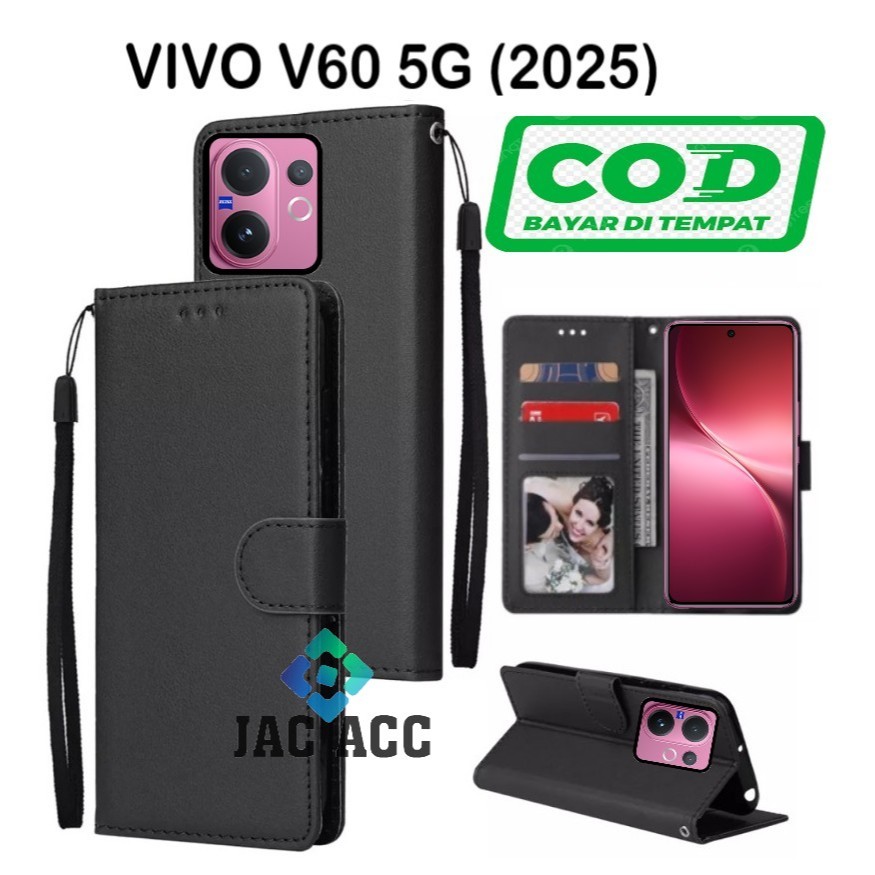 Jual FLIP CASE HP PREMIUM UNTUK VIVO V60 5G (2025) LEATHER FLIP CASE HP ...